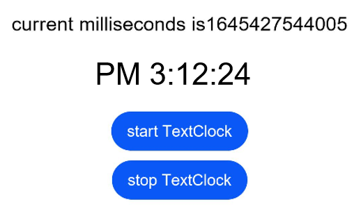 harmony(鸿蒙)TextClock